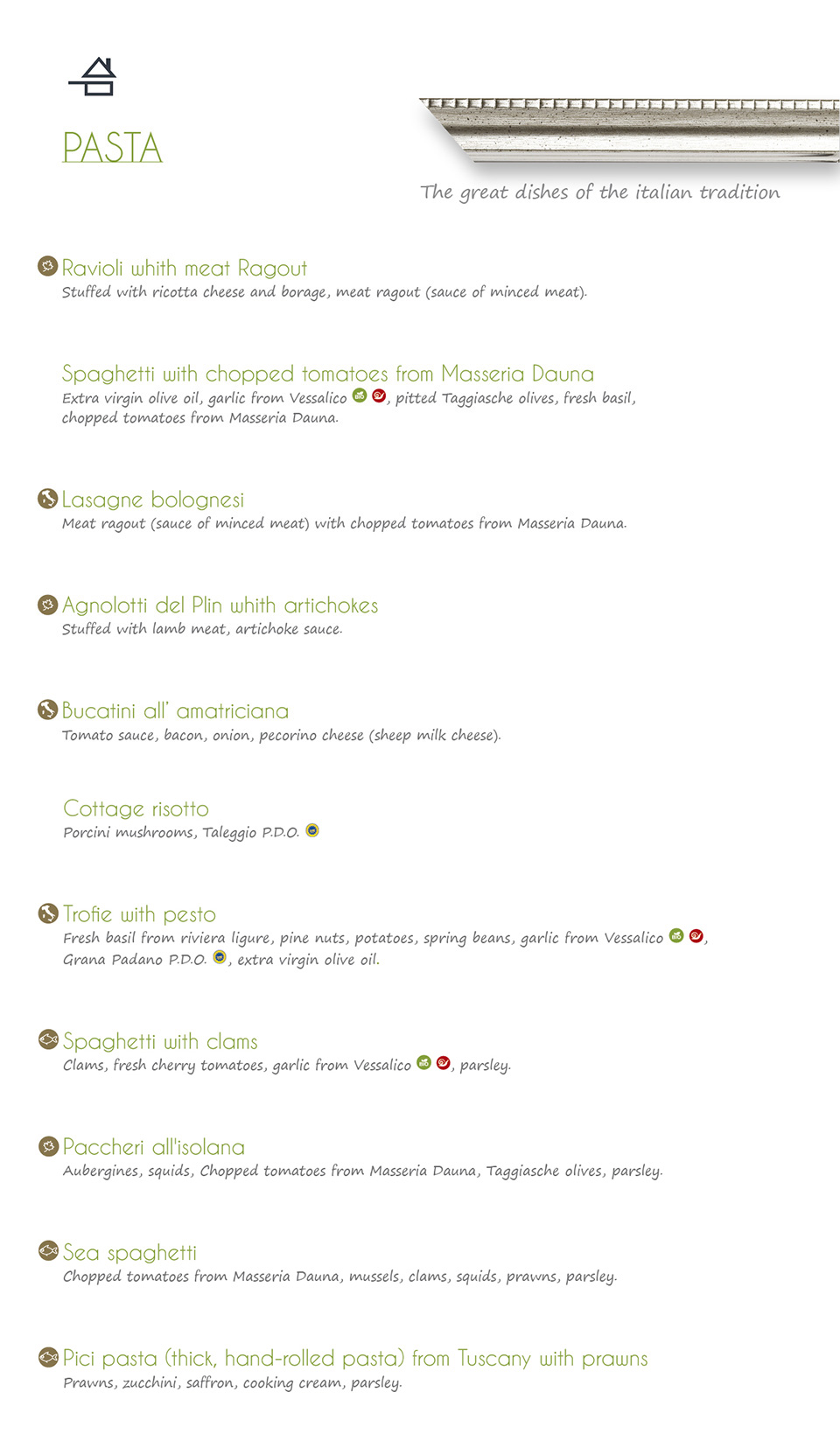 Attimi | Italian restaurant and pizzeria in the center of Nice | menu